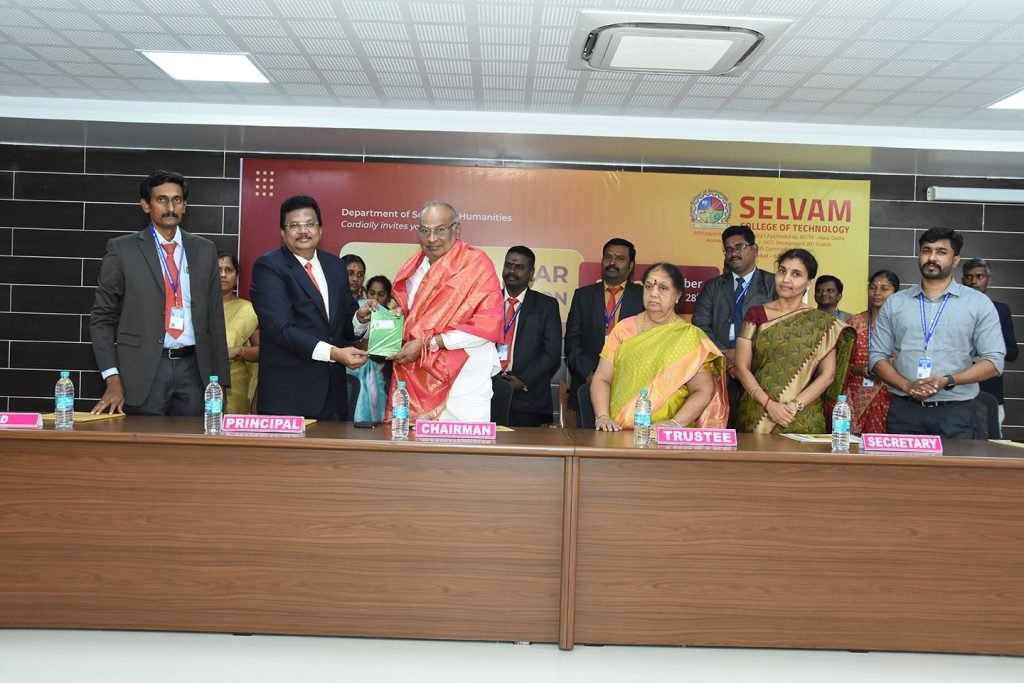 Selvam College of Technology – Accredited by NAAC with "A" Grade, UGC ...