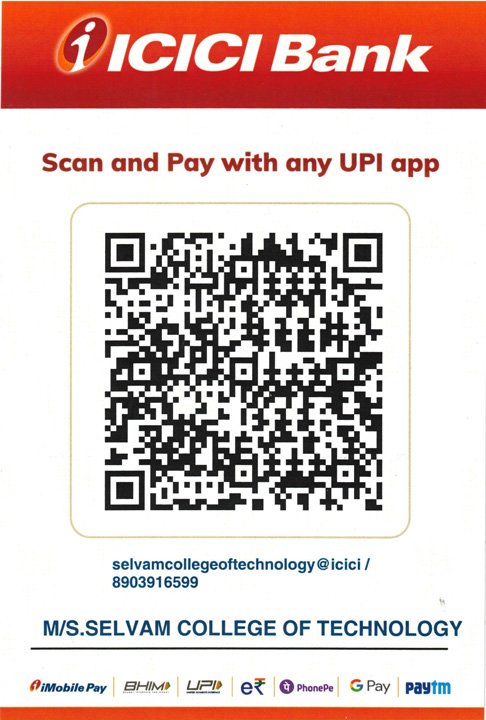 ICICI-QR - Selvam College of Technology (Autonomous Institution)